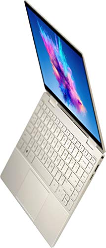 HP Flagship Envy x360 13 2-in-1 Laptop 13.3" FHD OLED Touchscreen 11th Gen Intel 4-Core i7-1165G7 8GB RAM 512GB SSD Intel Iris Xe Graphic Backlit Fingerprint Thunderbolt Win10Pro Pale Gold + Pen