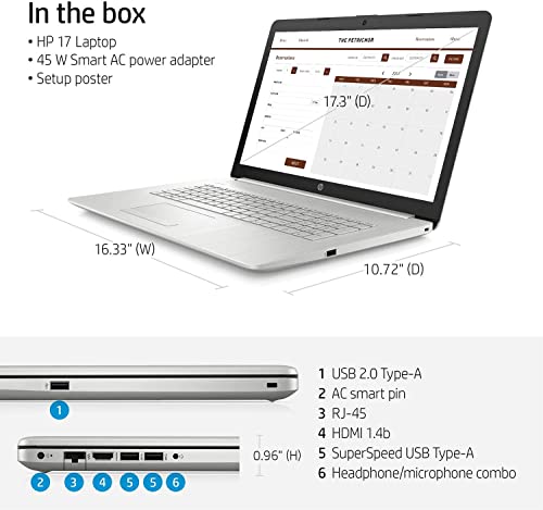 HP Pavilion 17.3-inch IPS FHD Laptop (2022 Model), Intel Core i5-1135G7 (Beats i7-1065G7), Intel Iris Xe Graphics, 32GB RAM, 2TB PCIe SSD, Backlit Keyboard, Long Battery Life, Webcam, Windows 11