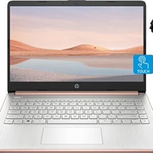 2022 HP Pavilion Laptop, 14-inch HD Touchscreen, AMD 3000 Series Processor, Long Battery Life, Webcam, HDMI, Windows 10 + One Year of Office365 (14, 8GB RAM | 192GB Storage, Rose Gold)