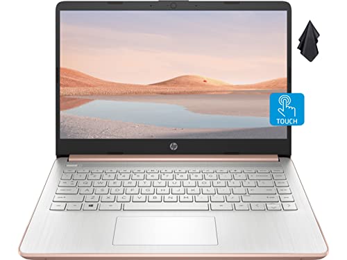 2022 HP Pavilion Laptop, 14-inch HD Touchscreen, AMD 3000 Series Processor, Long Battery Life, Webcam, HDMI, Windows 10 + One Year of Office365 (14, 8GB RAM | 192GB Storage, Rose Gold)