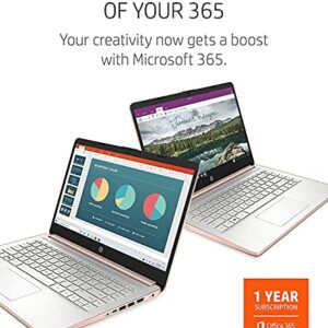 2022 HP Pavilion Laptop, 14-inch HD Touchscreen, AMD 3000 Series Processor, Long Battery Life, Webcam, HDMI, Windows 10 + One Year of Office365 (14, 8GB RAM | 192GB Storage, Rose Gold)