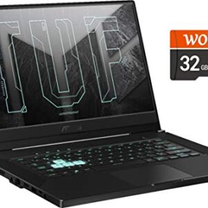 ASUS TUF Gaming Laptop, 15.6" 144Hz FHD, Intel Core i7-11370H Up to 4.80 GHz, NVIDIA GeForce RTX 3060,Thunderbolt 4,Backlit Keyboard, Windows 10, 16GB RAM | 512GB PCIe SSD | WOOV 32G SD