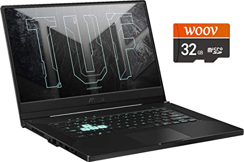 ASUS TUF Gaming Laptop, 15.6" 144Hz FHD, Intel Core i7-11370H Up to 4.80 GHz, NVIDIA GeForce RTX 3060,Thunderbolt 4,Backlit Keyboard, Windows 10, 16GB RAM | 512GB PCIe SSD | WOOV 32G SD