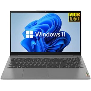 lenovo ideapad 3 laptop, 15.6″ fhd anti-glare display, intel core i3-1115g4 processor, intel uhd graphics, fingerprint reader, remote work ready, grey, windows 11 home in s mode(20gb ram | 1tb ssd)