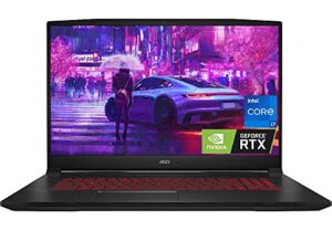 msi 2023 newest gf76 17.3″ 144hz fhd gaming laptop, intel core i7-12700h(> r9 6900hx), nvidia geforce rtx 3060, 32gb ram, 1tb nvme ssd, wifi 6, webcam, backlit kb, hdmi, rj45, +cue accessories