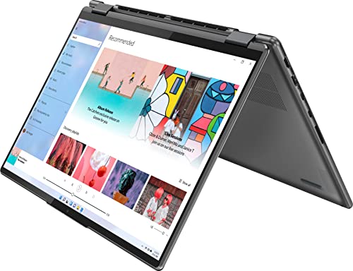 Lenovo Yoga 7i 16 inch 2.5K Touchscreen (2560 x 1600) 2-in-1 Convertible Laptop Computer, Intel Evo Platform, Core i5-1240P, 8GB Memory, 256GB SSD, Backlit Keyboard, Storm Grey