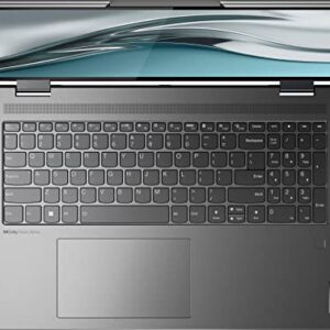 Lenovo Yoga 7i 16 inch 2.5K Touchscreen (2560 x 1600) 2-in-1 Convertible Laptop Computer, Intel Evo Platform, Core i5-1240P, 8GB Memory, 256GB SSD, Backlit Keyboard, Storm Grey