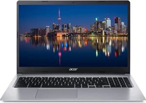 acer 2023 15″ fhd ips touchscreen laptop, intel celeron processor up to 2.78ghz, 4gb ram, 128gb storage(64gb ssd+64gb microsd), intel 4k graphics, 6th gen wifi, chrome os, dale silver-(renewed)