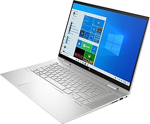 HP Envy X360 15 2-in-1 Business Laptop 15.6" FHD IPS Touchscreen 11th Gen Intel Quad-Core i5-1135G7 (Beats i7-1065G7) 32GB RAM 1TB SSD Backlit Keyboard Fingerprint Win10 Silver + Pen