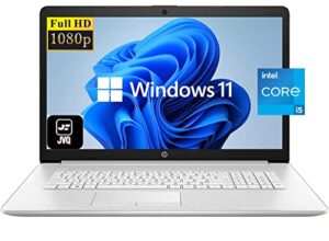 2022 hp pavilion 17 laptop, 17.3″ fhd ips display, 11th gen intel i5-1135g7(up to 4.2ghz, beat i7-10710u), 16gb ram, 512gb pcie ssd, backlit keyboard, hdmi, wifi, bluetooth, webcam, windows 11+jvq mp