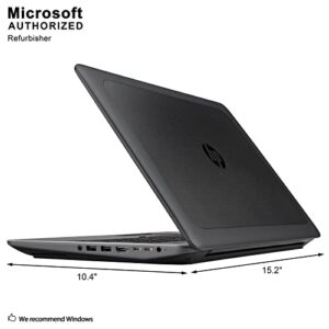 HP Mobile Worstation ZBook 15 G3 15.6 inches FHD Laptop, Core i7-6700HQ 2.6GHz, 16GB RAM, 512GB Solid State Drive, Windows 10 Pro 64bit, CAM, NVIDIA Quadro M1000M (Renewed)