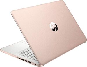 2022 hp stream 14in laptop, intel celeron n4020 dual-core processor, 4gb ddr4 memory, 128gb storage (64gb emmc+64gb card),hdmi,wifi,webcam,bluetooth,1-year microsoft 365,win10 s, rose gold (renewed)