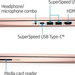 2022 HP Stream 14in laptop, Intel Celeron N4020 Dual-Core Processor, 4GB DDR4 Memory, 128GB storage (64GB eMMC+64GB card),HDMI,WiFi,Webcam,Bluetooth,1-Year Microsoft 365,Win10 S, Rose Gold (Renewed)