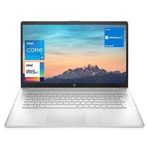 hp 17.3″ full hd display laptop, intel core i5-1135g7 processor, 32gb ddr4 ram, 1tb pcie ssd, type-c, hdmi, wi-fi, bluetooth, webcam, windows 11 home, silver