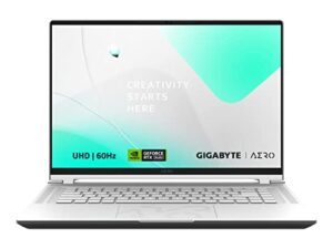 gigabyte aero 16 oled: 16.0″ 16:10 thin bezel 4k uhd+ 3840×2400 60hz oled, nvidia geforce rtx 4070 gpu 8gb gddr6, intel core i7-13700h, 16gb ddr5 ram, 1tb ssd, win11 home (aero 16 oled bsf-73us994sh)