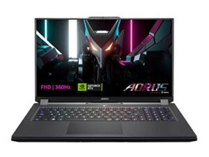 gigabyte aorus 17h: 17.3″ thin bezel fhd 1920×1080 360hz display, nvidia geforce rtx 4080 laptop gpu 12gb gddr6, intel core i7-13700h, 16gb ddr5 ram, 1tb ssd, win11 home ad (aorus 17h bxf-74us554sh)