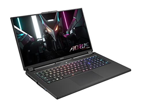 GIGABYTE AORUS 17H: 17.3" Thin Bezel FHD 1920x1080 360Hz Display, NVIDIA GeForce RTX 4080 Laptop GPU 12GB GDDR6, Intel Core i7-13700H, 16GB DDR5 RAM, 1TB SSD, Win11 Home AD (AORUS 17H BXF-74US554SH)