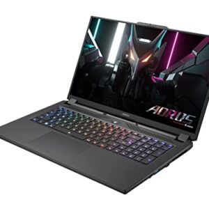 GIGABYTE AORUS 17H: 17.3" Thin Bezel FHD 1920x1080 360Hz Display, NVIDIA GeForce RTX 4080 Laptop GPU 12GB GDDR6, Intel Core i7-13700H, 16GB DDR5 RAM, 1TB SSD, Win11 Home AD (AORUS 17H BXF-74US554SH)