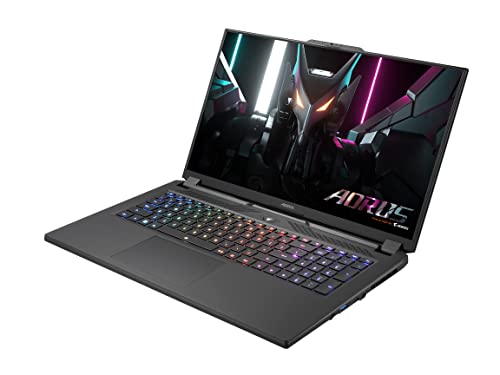 GIGABYTE AORUS 17H: 17.3" Thin Bezel FHD 1920x1080 360Hz Display, NVIDIA GeForce RTX 4080 Laptop GPU 12GB GDDR6, Intel Core i7-13700H, 16GB DDR5 RAM, 1TB SSD, Win11 Home AD (AORUS 17H BXF-74US554SH)