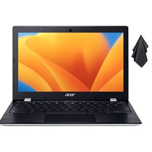 2022 flagship acer chromebook for business and student, 11.6″ hd display, intel celeron processor, intel uhd graphics, 4gb ram, 32gb emmc, usb type-c, long battery life, chrome os + microfiber cloth