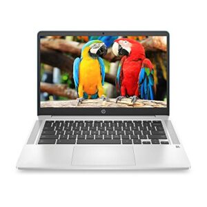 hp chromebook 14-inch hd laptop, intel celeron n4000, 4 gb ram, 32 gb emmc, chrome (14a-na0070nr, forest teal)