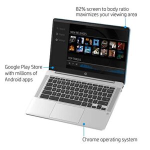 HP Chromebook 14-inch HD Laptop, Intel Celeron N4000, 4 GB RAM, 32 GB eMMC, Chrome (14a-na0070nr, Forest Teal)