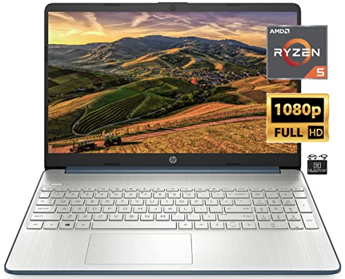 2022 Flagship HP 15.6'' FHD IPS Micro-Edge Laptop, AMD 6-Core Ryzen 5 5500U (Upto 4.0GHz, Beat i7-10710U), 32GB RAM, 1TB PCIe SSD,Radeon Graphics,Wi-Fi, Webcam, Fast Charge, Windows 11 w/ Cables