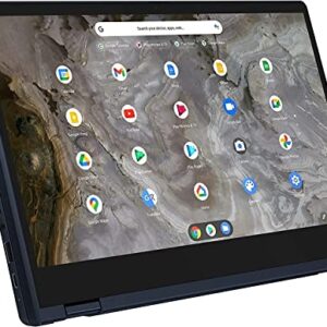 Lenovo Flex 5i Flagship Chromebook 13.3" FHD 2-in-1 Touchscreen Laptop, Intel Core i3-1115G4 (Up to 4.1GHz, Beats i5-1035G7), 8GB RAM, 192GB Storage(128GB SSD + 64GB SDCard), WiFi, Chrome OS, Blue