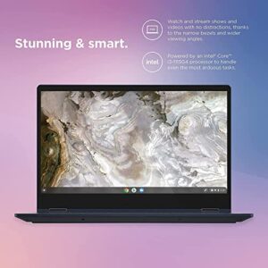 Lenovo Flex 5i Flagship Chromebook 13.3" FHD 2-in-1 Touchscreen Laptop, Intel Core i3-1115G4 (Up to 4.1GHz, Beats i5-1035G7), 8GB RAM, 192GB Storage(128GB SSD + 64GB SDCard), WiFi, Chrome OS, Blue