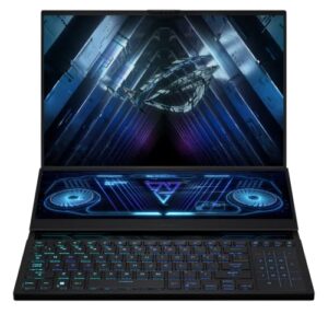 asus rog zephyrus duo 16 (2022) gaming laptop, 16” mini led 240hz/3ms, qhd 16:10 display, 100% dci-p3, nvidia geforce rtx 4090, amd ryzen 9 7945hx, 32gb ddr5, 2tb ssd, windows 11 pro, gx650py-xs97