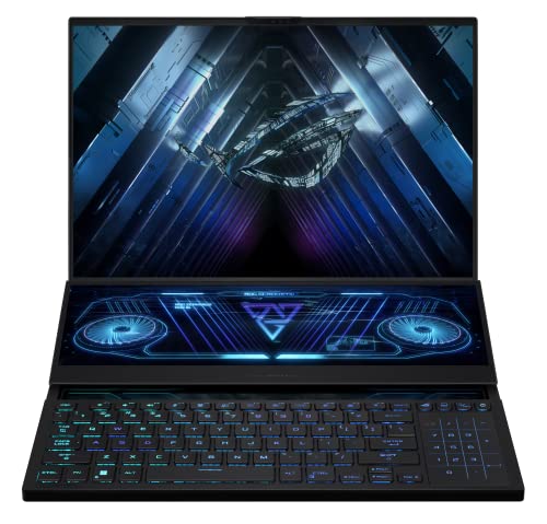 ASUS ROG Zephyrus Duo 16 (2022) Gaming Laptop, 16” Mini LED 240Hz/3ms, QHD 16:10 Display, 100% DCI-P3, NVIDIA GeForce RTX 4090, AMD Ryzen 9 7945HX, 32GB DDR5, 2TB SSD, Windows 11 Pro, GX650PY-XS97