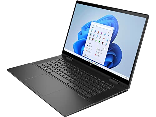 HP 2022 Envy x360 2-in-1 15.6" FHD Touchscreen Laptop, AMD Ryzen 7-5825U (Beats i7-1165g7), 64GB RAM, 2TB PCIe SSD, Backlit Keyboard, AMD Radeon Graphics, Windows 11, Black, 32GB Snowbell USB Card