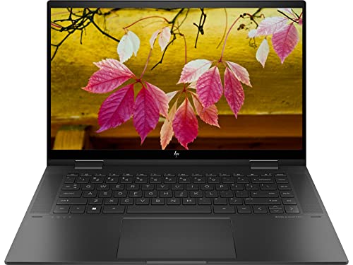 HP 2022 Envy x360 2-in-1 15.6" FHD Touchscreen Laptop, AMD Ryzen 7-5825U (Beats i7-1165g7), 64GB RAM, 2TB PCIe SSD, Backlit Keyboard, AMD Radeon Graphics, Windows 11, Black, 32GB Snowbell USB Card