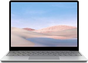 microsoft 12.4 multi-touch surface laptop go, intel core i5-1035g1, 8gb ram, 128gb ssd, integrated intel uhd graphics, windows 10 home in s mode, 1zz-00001, platinum (renewed)