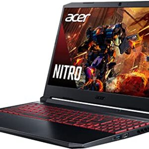 Acer Nitro AN515 Gaming Laptop Six Core Intel i5-11400H up to 4.5Ghz 16GB 512GB SSD 15.6in Full HD HDMI Backlit Keyboard NVIDIA GeForce RTX 3050Ti Win 11 (Renewed)