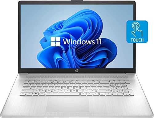 HP Newest 17t Laptop, 17.3'' HD+ Touchscreen, Intel Core i5-1135G7 Processor, Wi-Fi 6, Backlit Keyboard, Webcam, HDMI, Windows 11 Home, Silver (8GB RAM | 256GB SSD)