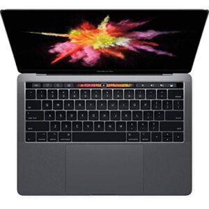 apple macbook pro 13.3″ mpxv2ll/a w/touch bar mid 2017 – 3.5ghz intel core i7, 8gb ram, 512gb ssd, space gray (renewed)