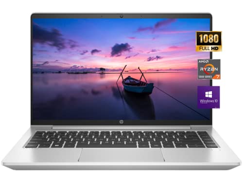 HP ProBook 445 G9 14" FHD Business Laptop, AMD Ryzen 7 5825U, Windows 10 Pro, 16GB RAM, 512GB SSD, Long Battery Life, Backlit Keyboard,Durlyfish