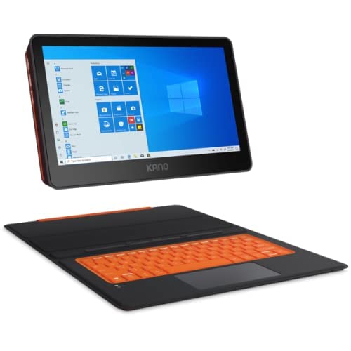 Kano PC Education Edition - Convertible Two-in-One Laptop, Intel Celeron, 11.6" HD Touch Screen, 4GB Ram, 64GB Storage, Wi-Fi, Bluetooth, Window 10