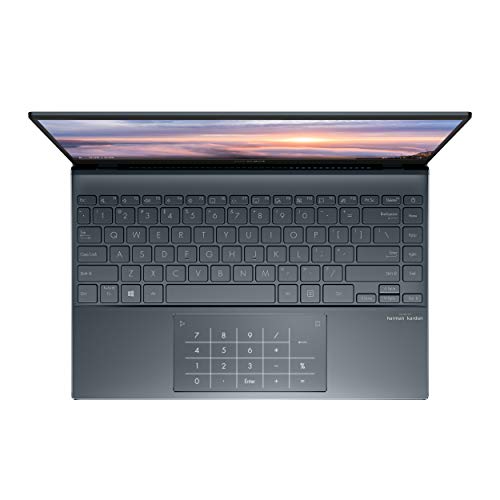 ASUS ZenBook 13 Ultra-Slim Laptop, 13.3” FHD NanoEdge Bezel Display, Intel Core i7-1065G7, 8GB LPDDR4X RAM, 512GB PCIe SSD, NumberPad, Thunderbolt, Wi-Fi 6, Windows 10 Home, Pine Grey, UX325JA-DB71