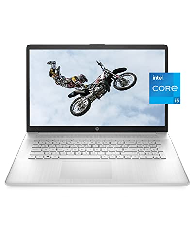 HP 17 Laptop, 11th Gen Intel Core i5-1135G7, 8 GB RAM, 256 GB SSD Storage, 17.3-inch HD+ Display, Windows 10 Home, Anti-glare Screen, Long Battery Life, Web-cam & Dual Mics (17-cn0021nr, 2021)