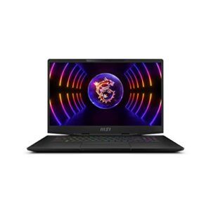 msi stealth 17 studio 17.3″ qhd 240hz gaming laptop: intel core i9-13900h, rtx 4090, 64gb ddr5, 2tb nvme ssd, thunderbolt 4, usb-type c, cooler boost trinity+, win 11 pro: core black a13vi-017us