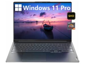 lenovo ideapad 5 pro business laptop, 16″ 2.5k qhd ips display (100% srgb), amd hexa-core ryzen 5 5600h (beats i7-9750h), windows 11 pro, 8gb ram, 512gb ssd, backlit keyboard, dolby atmos, durlyfish