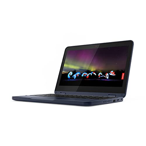 Lenovo 2023 Newest 300W Gen 3 2-in-1 Laptop, 11.6 Inch HD Touchscreen Display, AMD 3015e Dual Core Processor, 4GB RAM, 64GB eMMC, AMD Radeon Graphics, WiFi, Windows 10 Pro, Bundle with JAWFOAL