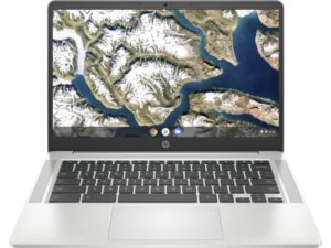 hp chromebook 14a-nd0097nr 14″ amd 3015ce chrome os 8 gb memory; 64 gb emmc storage mineral silver (renewed)