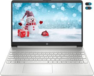 hp 2022 notebook 15 laptop, 15.6″ hd display, intel celeron n4120 processor, 8gb ddr4 memory, 128gb ssd, webcam, usb type-c, rj-45, hdmi, windows 11 home,ysc accessory, silver