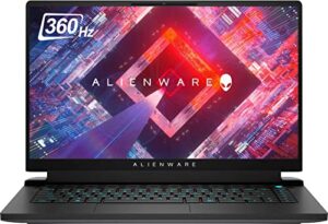 alienware m15 r5 gaming laptop, 15.6 inch fhd 360hz 1ms g-sync display, amd ryzen r9 5900hx, geforce rtx 3070, 64gb ram, 2tb nvme ssd, killer wifi, rgb keyboard, windows 11, dark side of the moon