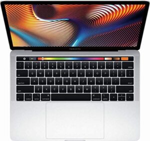 apple 13 inches macbook pro, retina, touch bar, 3.1ghz intel core i5 dual core, 8gb ram, 256gb ssd, silver, mpxx2ll/a (renewed)