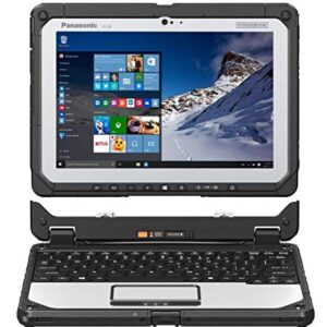 Panasonic Toughbook CF-20, 10.1 Multi Touch, 1920 x 1200, m5-6Y57, 8GB, 128GB SSD, Intel HD Graphics 515,Wi-Fi, Bluetooth, HDMI, Dual Pass (WWAN/WWAN), 8MP, Backlit Keyboard, Windows 10 Pro (Renewed)