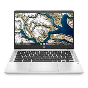 hp chromebook 14 – 14″ hd non-touch intel pentium silver n5000, intel uhd graphics 605, 4gb ram, 64gb emmc, wifi, bluetooth, audio by b&o, chrome os (renewed)